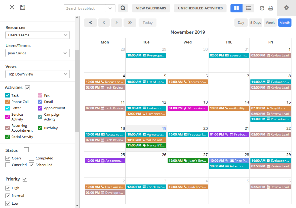 How to View and Manage Appointments From Dynamics CRM Calendar - AppJetty Blog