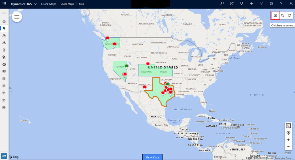 Visualize CRM regional data with Dynamics and Azure Maps tools