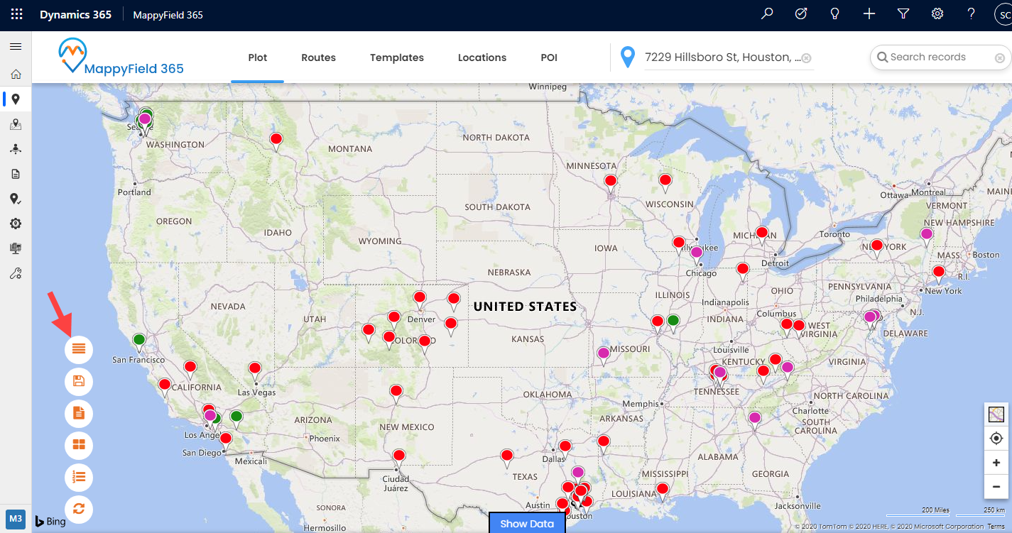 How To Perform Quick Action For A Specific Record From The Map Using Dynamics Crm Map
