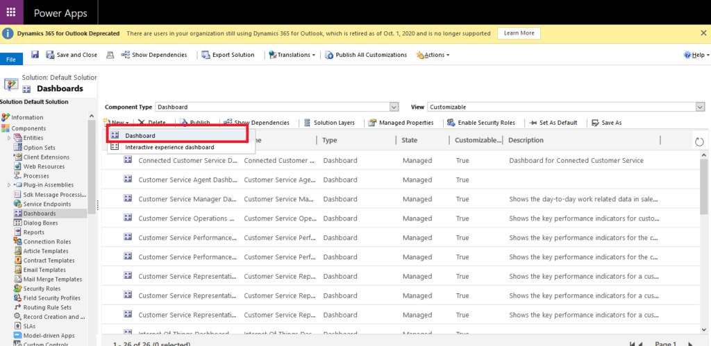Show Calendar 365 Activity Calendar in Dynamics Dashboard