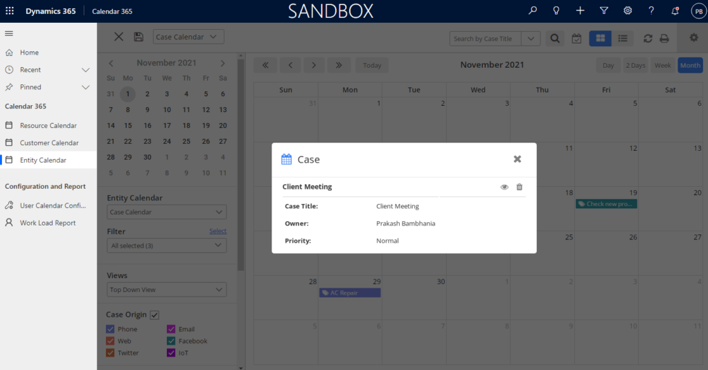 How to Get Entity Records in Dynamics 365 CRM Custom Calendar? - AppJetty Blog
